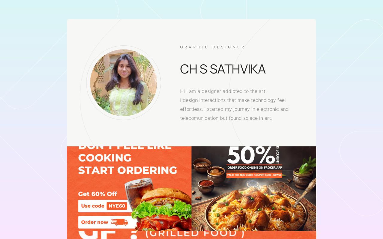 sathvika's portfolio
